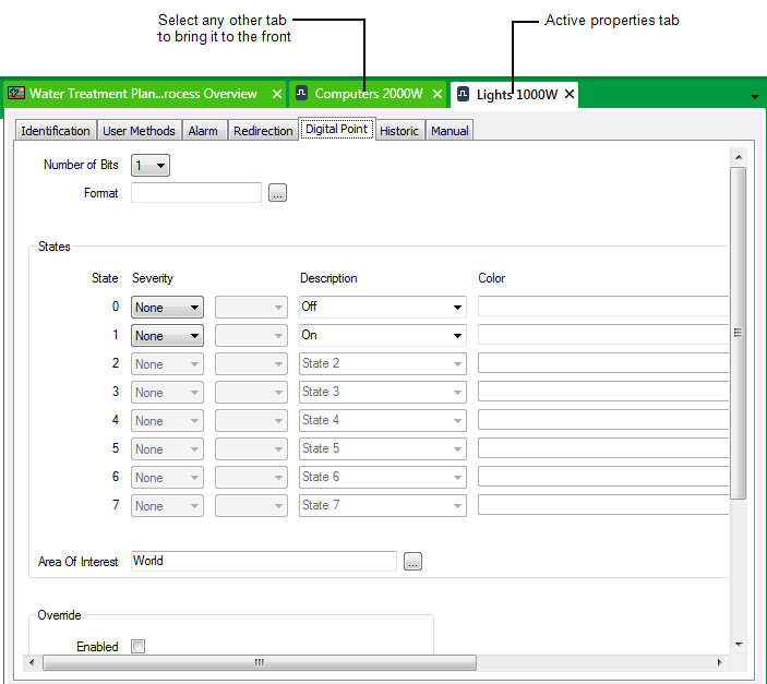 ClearSCADA Tutorial - Document Display Area (Using the ViewX Interface)